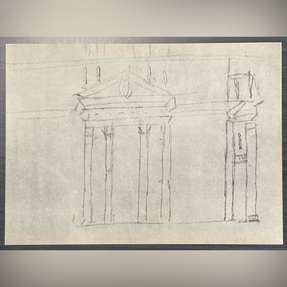 Art | Sketch Colonnade St Peters Giovanni Gian Lorenzo Bernini Fine Art ...